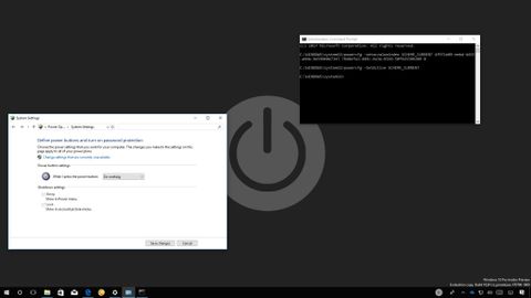 How to customize power button action when pressed on Windows 10 ...