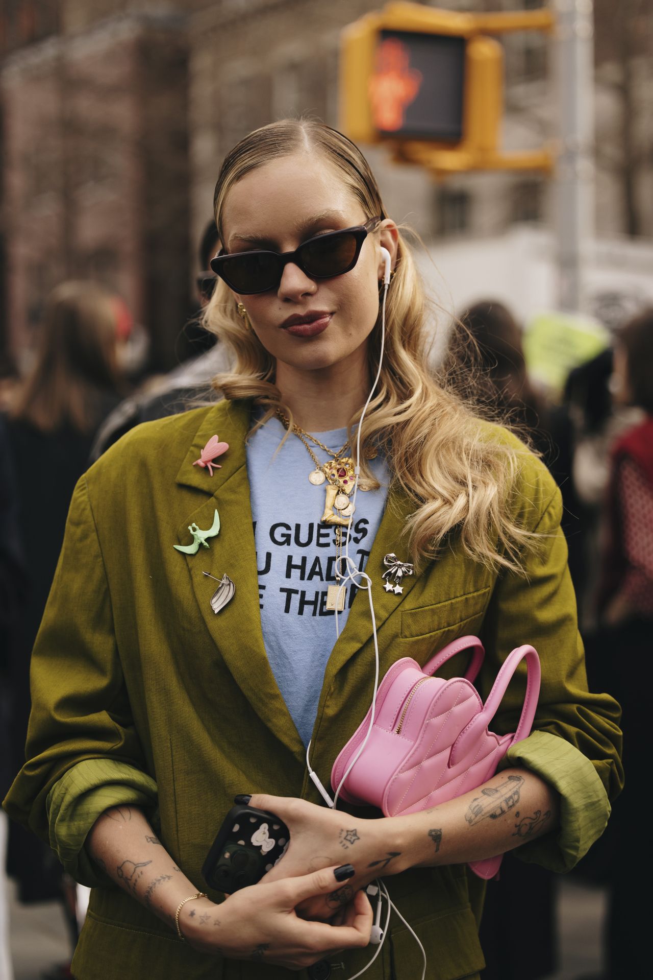 Brooches Were a Top Street Style Accessory Trend at New York Fashion ...