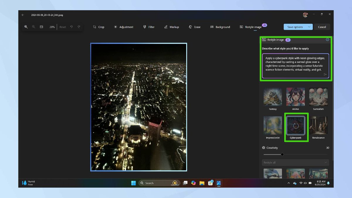 How to use Restyle Image | Tom's Guide