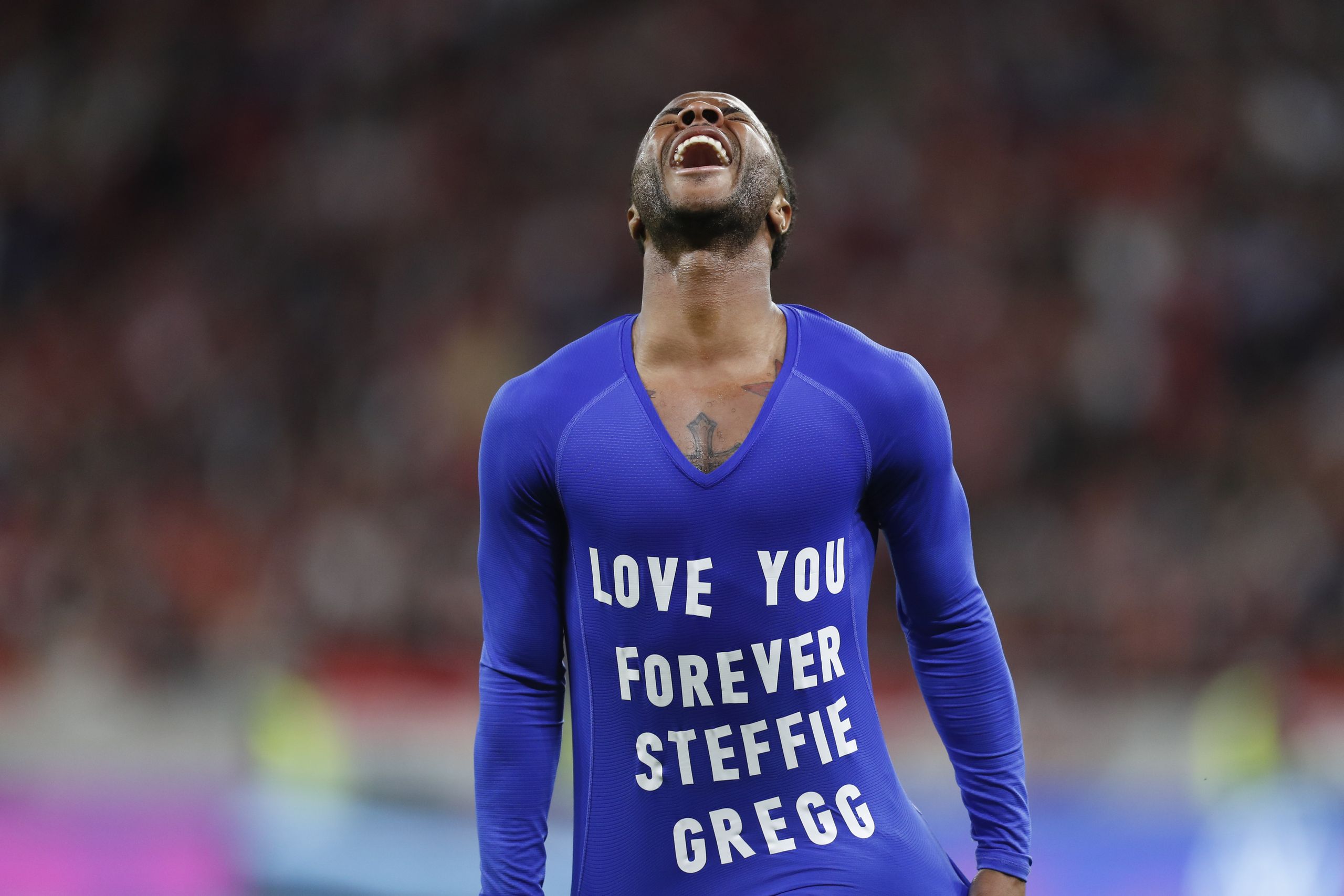 Who is Steffie Gregg? Raheem Sterling pays tribute after goal against ...