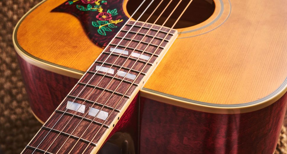 Epiphone Pre-War SJ-200 Rosewood Reissue, 1960 Hummingbird Reissue and ...