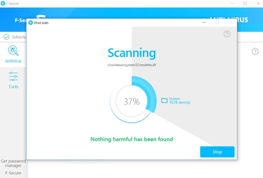 F secure scanner