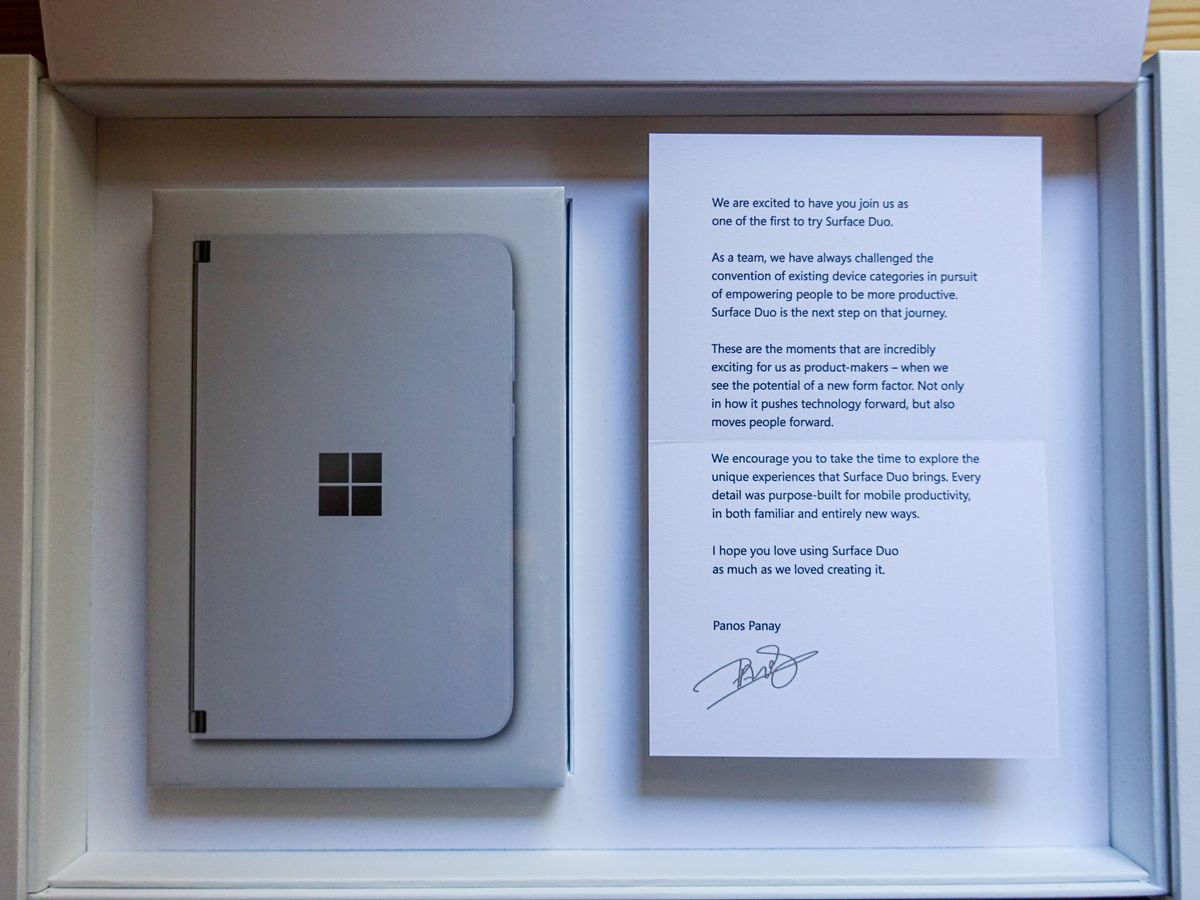 Unboxing the Surface Duo: Hands-on with Microsoft's ambitious new phone ...