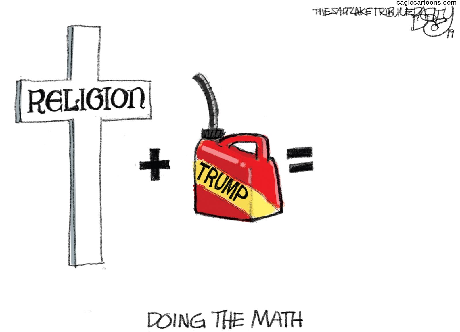 Political Cartoon U.S. Trump Religion | The Week