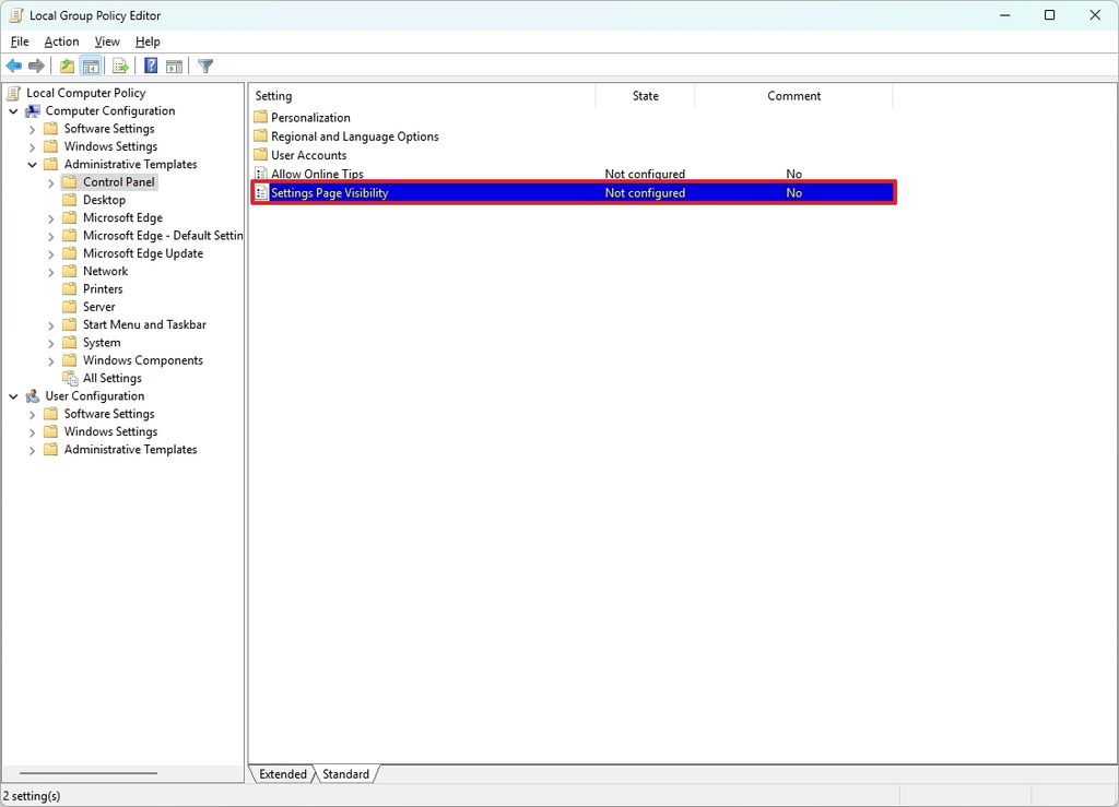 How to hide specific Settings pages on Windows 11 | Windows Central
