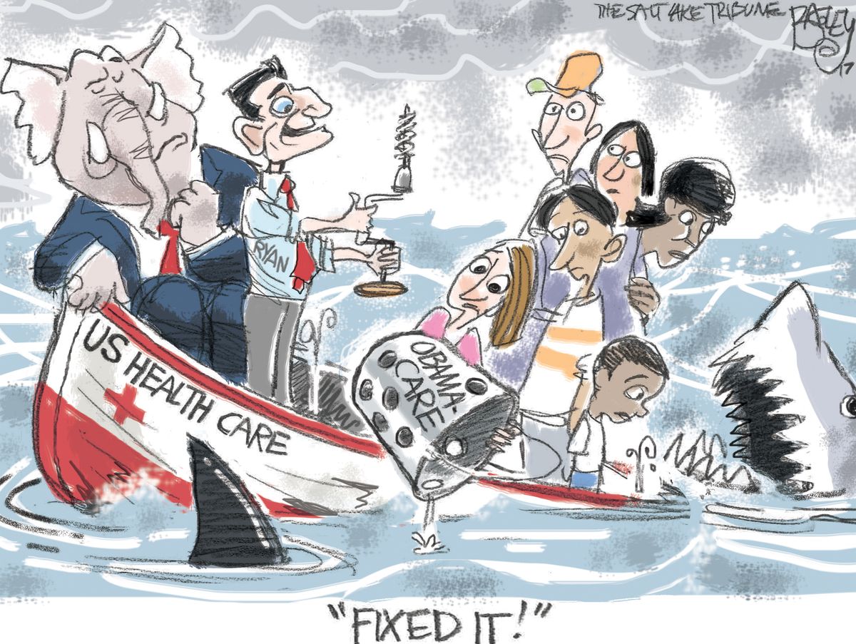Political cartoon U.S. Obamacare GOP | The Week