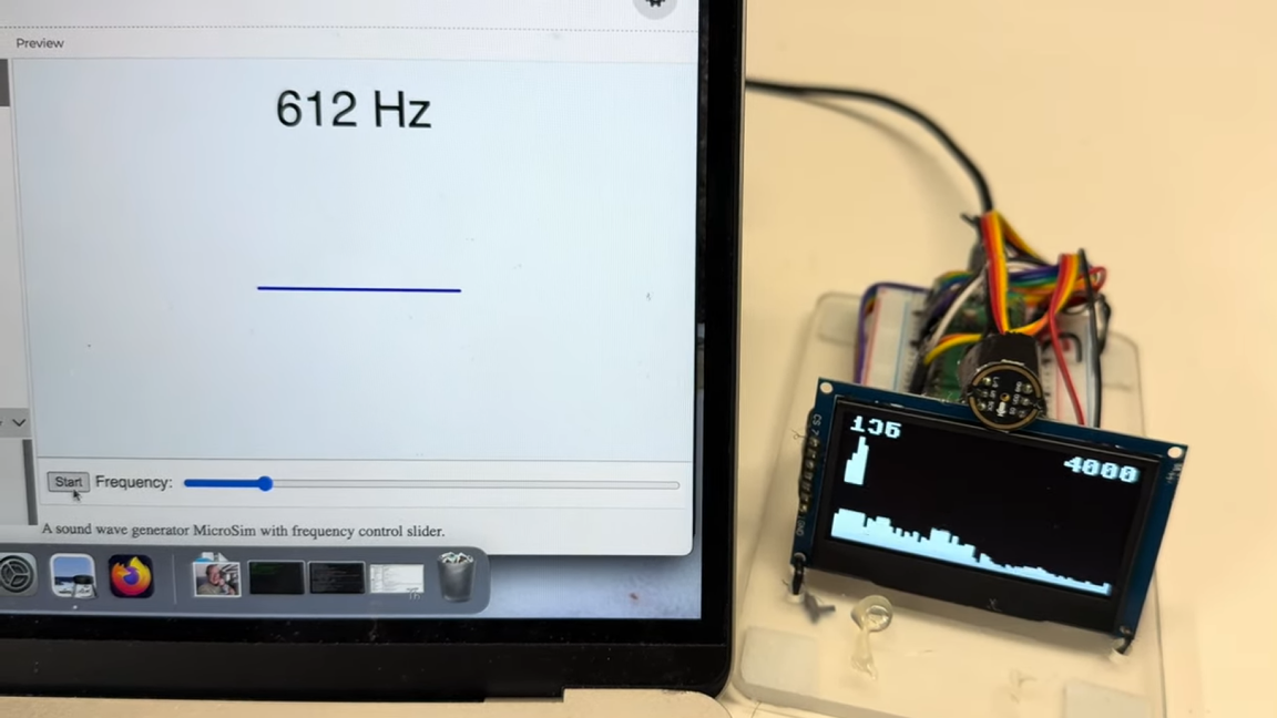 Raspberry Pi Pico 2 FFT sound spectrum analyzer visualizes audio via OLED display | Tom's Hardware