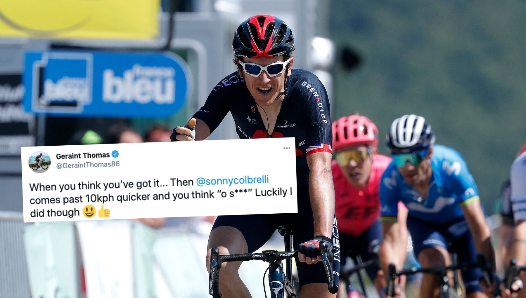 Tweets of the Week: Geraint Thomas's stage win, Sarah Gigante climbs ...