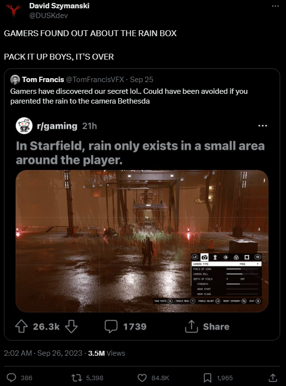 Starfield's cursed rain orb lifts the veil on an old game design trick ...