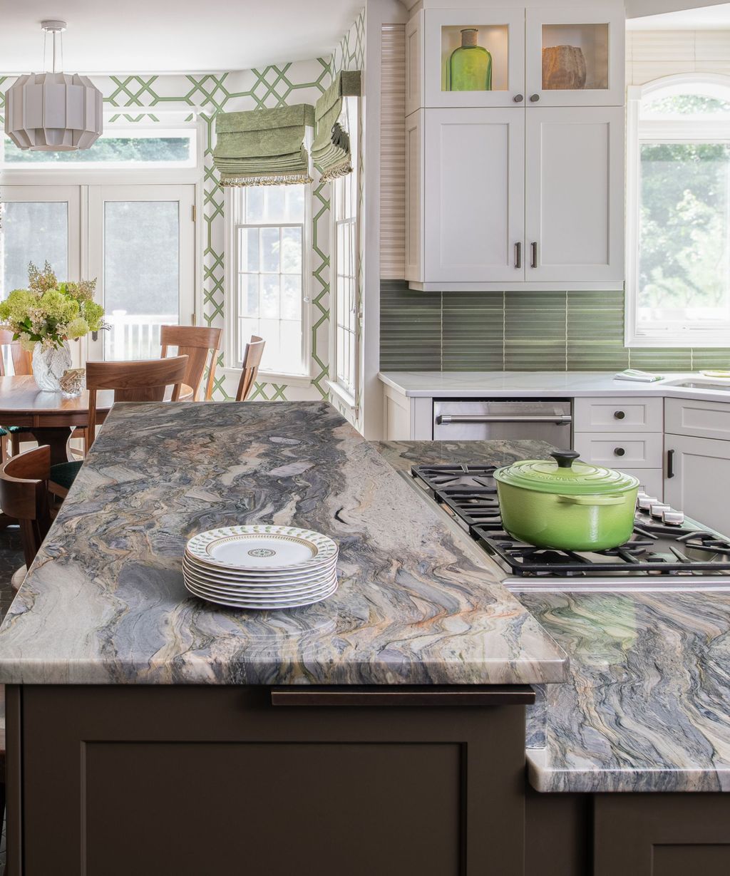 7 marble kitchen island ideas that will add a touch of luxe | Real Homes