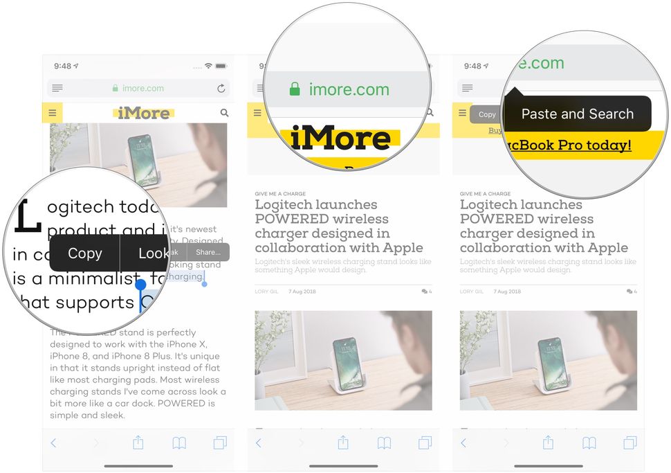 How to quickly copy URLs and search in Safari for iPhone and iPad | iMore