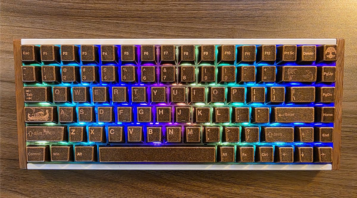 Awekeys Antiques Metal keycaps are Viking-themed luxury for your ...