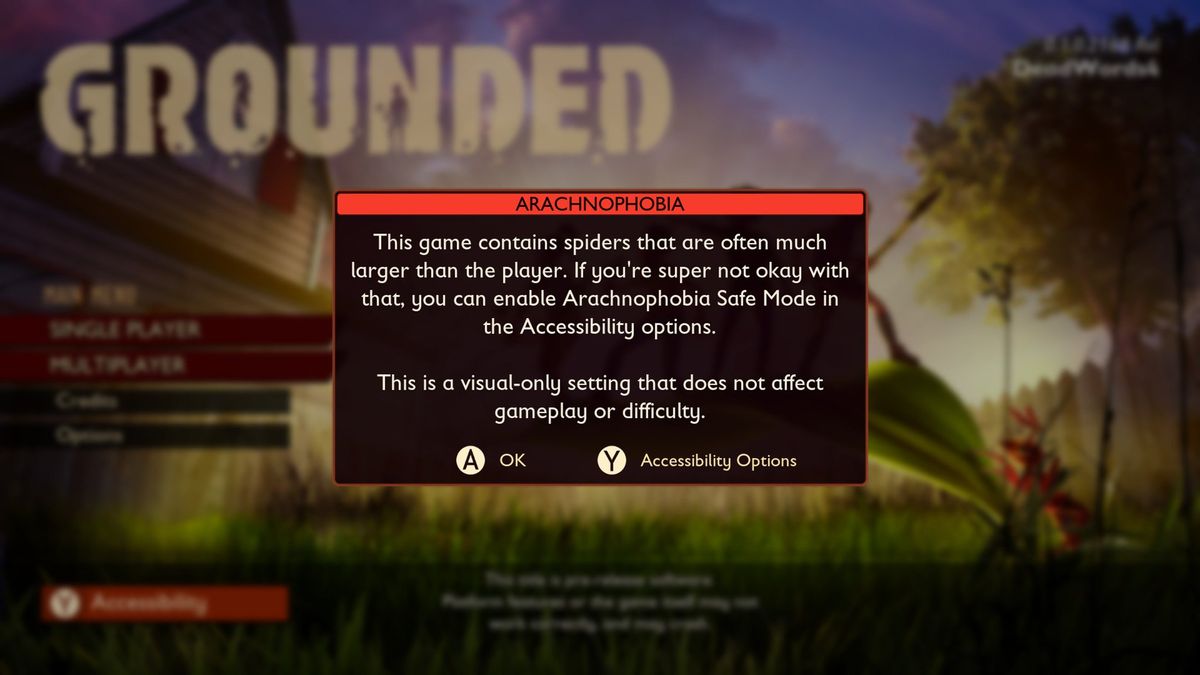 Grounded guide: How to use Arachnophobia Safe Mode to remove spiders ...