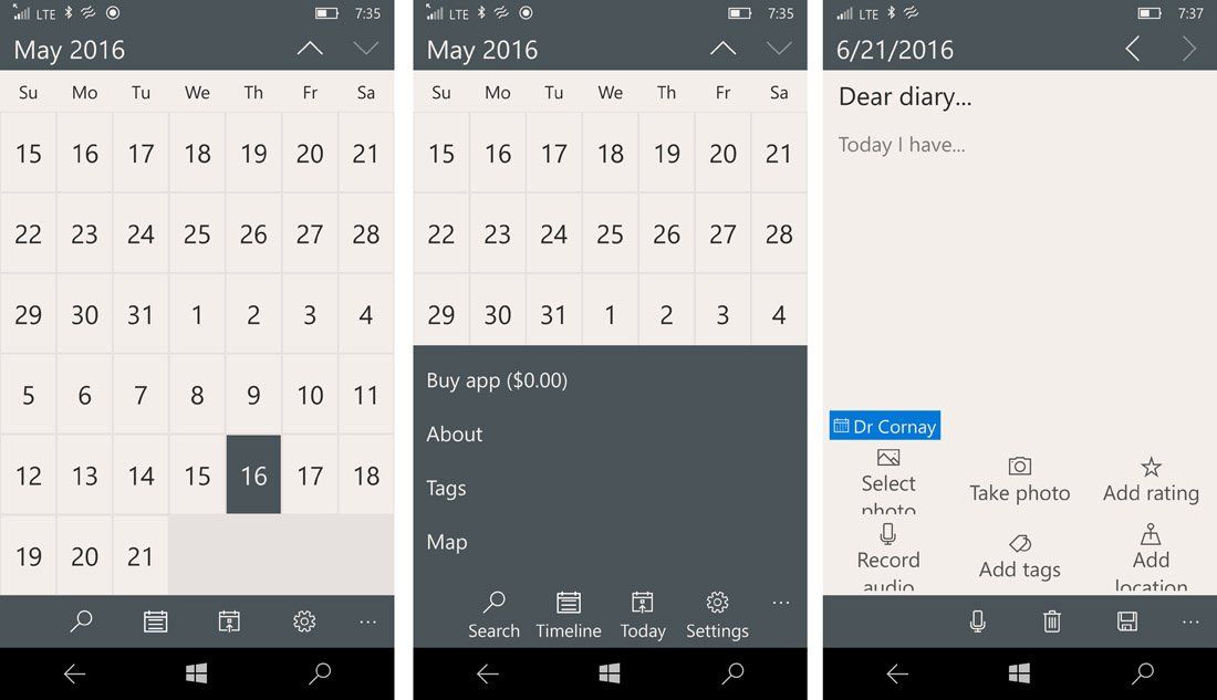 DailyDiary is a Windows 10 app for documenting life's highs and lows ...