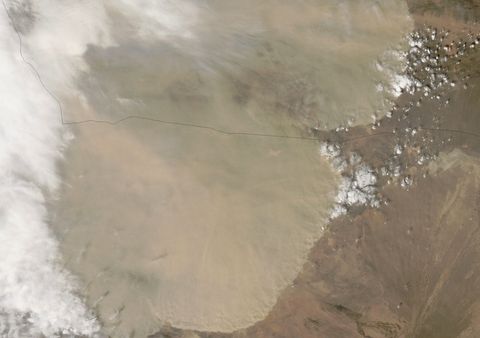 China's 'Great Wall of Dust' Seen From Space | Space
