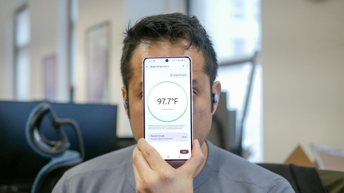 How to use Pixel 8 Pro temperature sensor to measure body temperature ...