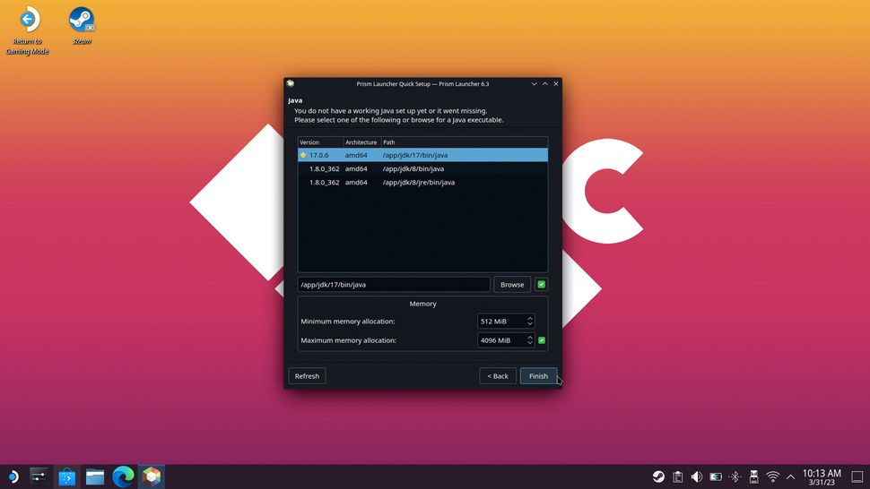 How to play Minecraft on Steam Deck: Prism Launcher guide for Java v1 ...