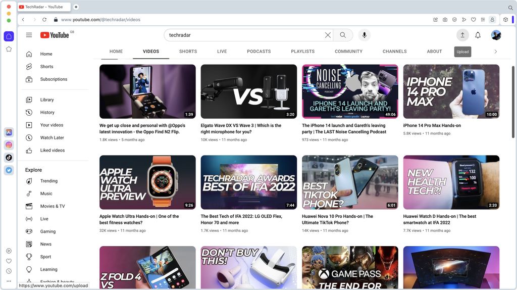 YouTube Coverage | TechRadar