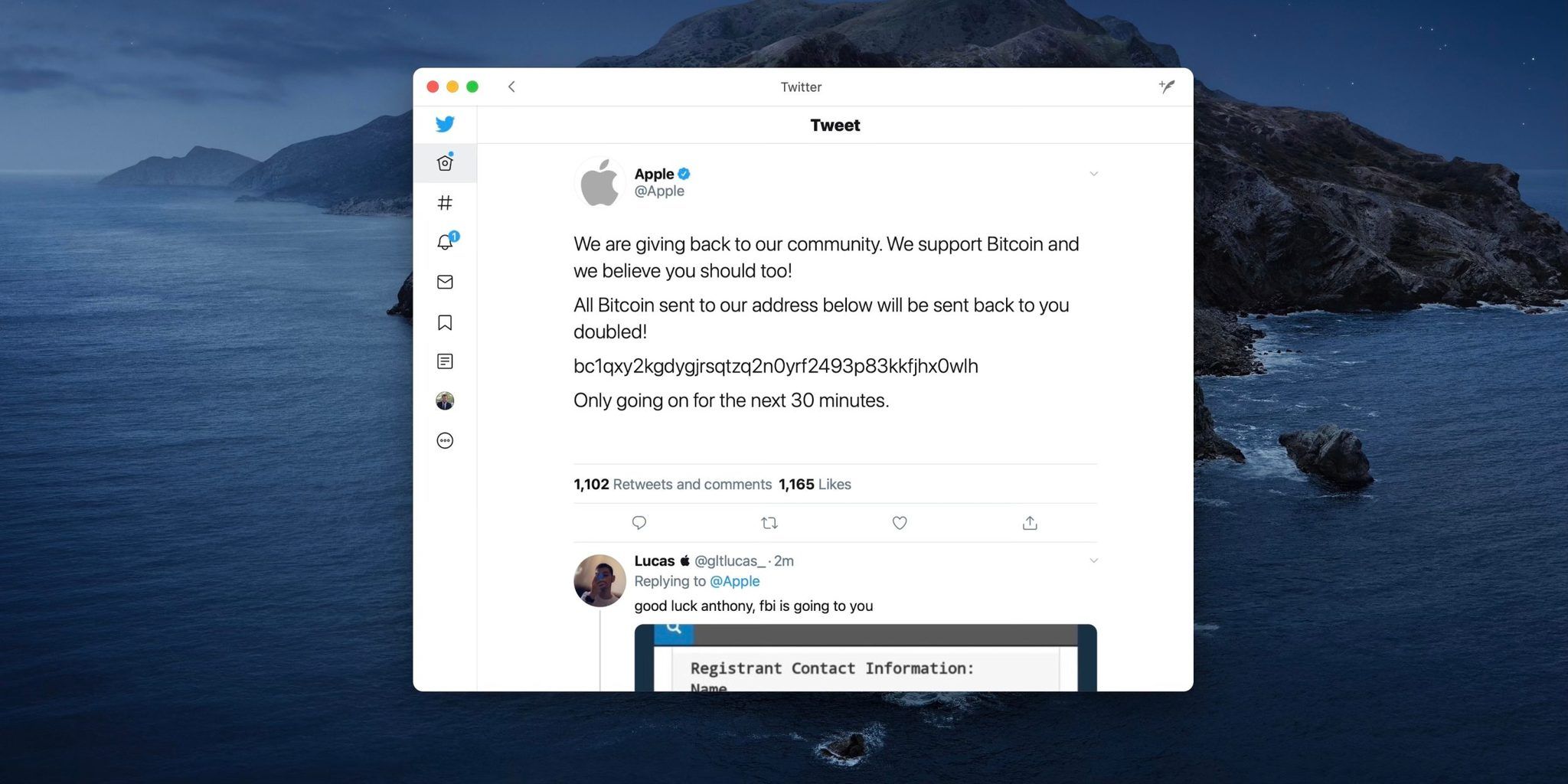 Hacker who took over Apple's Twitter account sentenced to 3 years in ...
