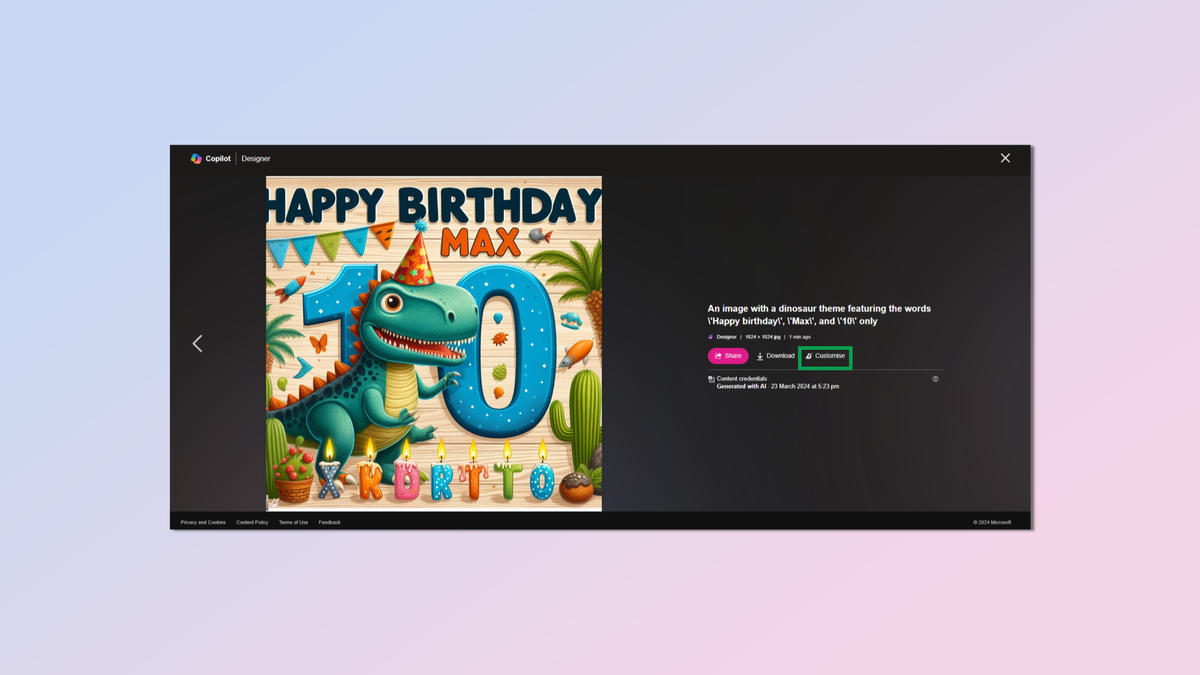 How to use Microsoft Copilot to make a birthday party invitation | Tom ...