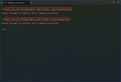How to manage wireless networks with Command Prompt on Windows 10 ...