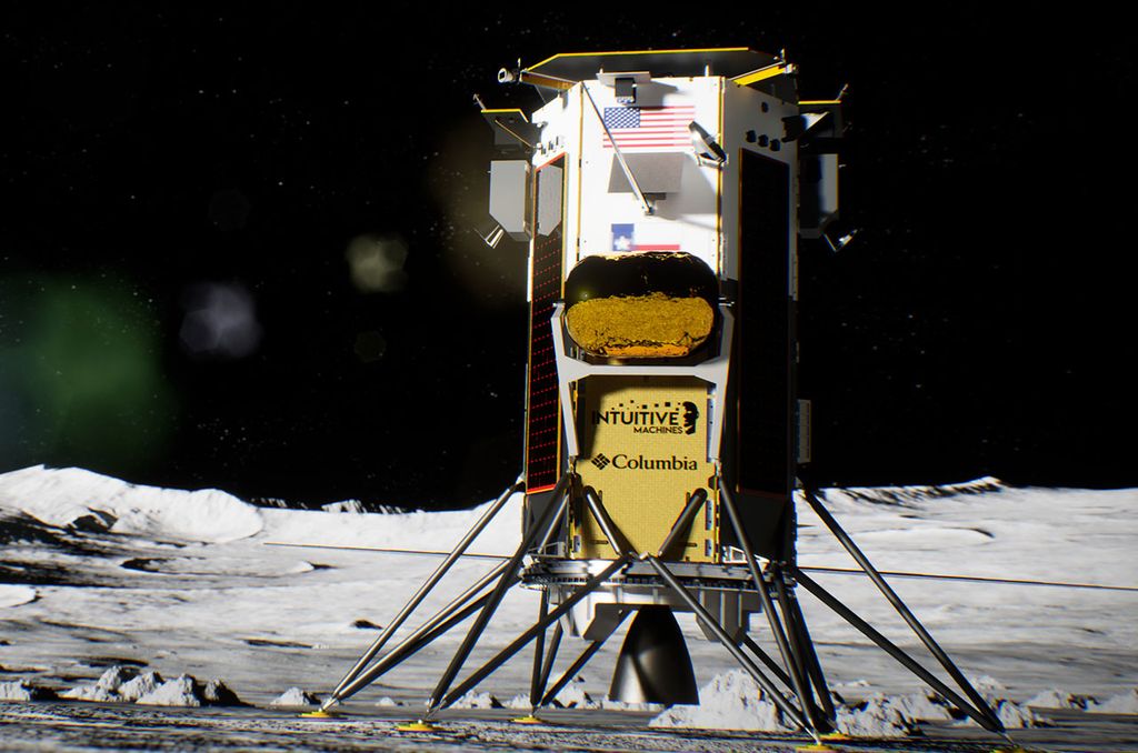 What time will Intuitive Machines' private Odysseus probe land on the moon today? | Space