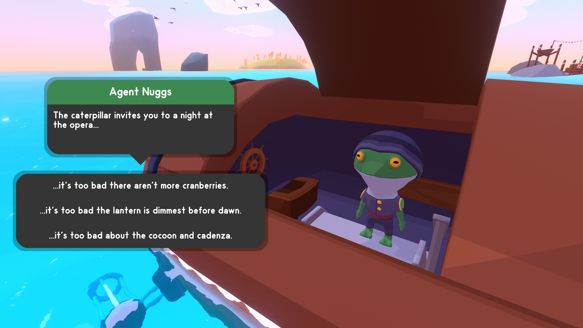 Here's a quirky little game with excellent sailing ships to explore and ...
