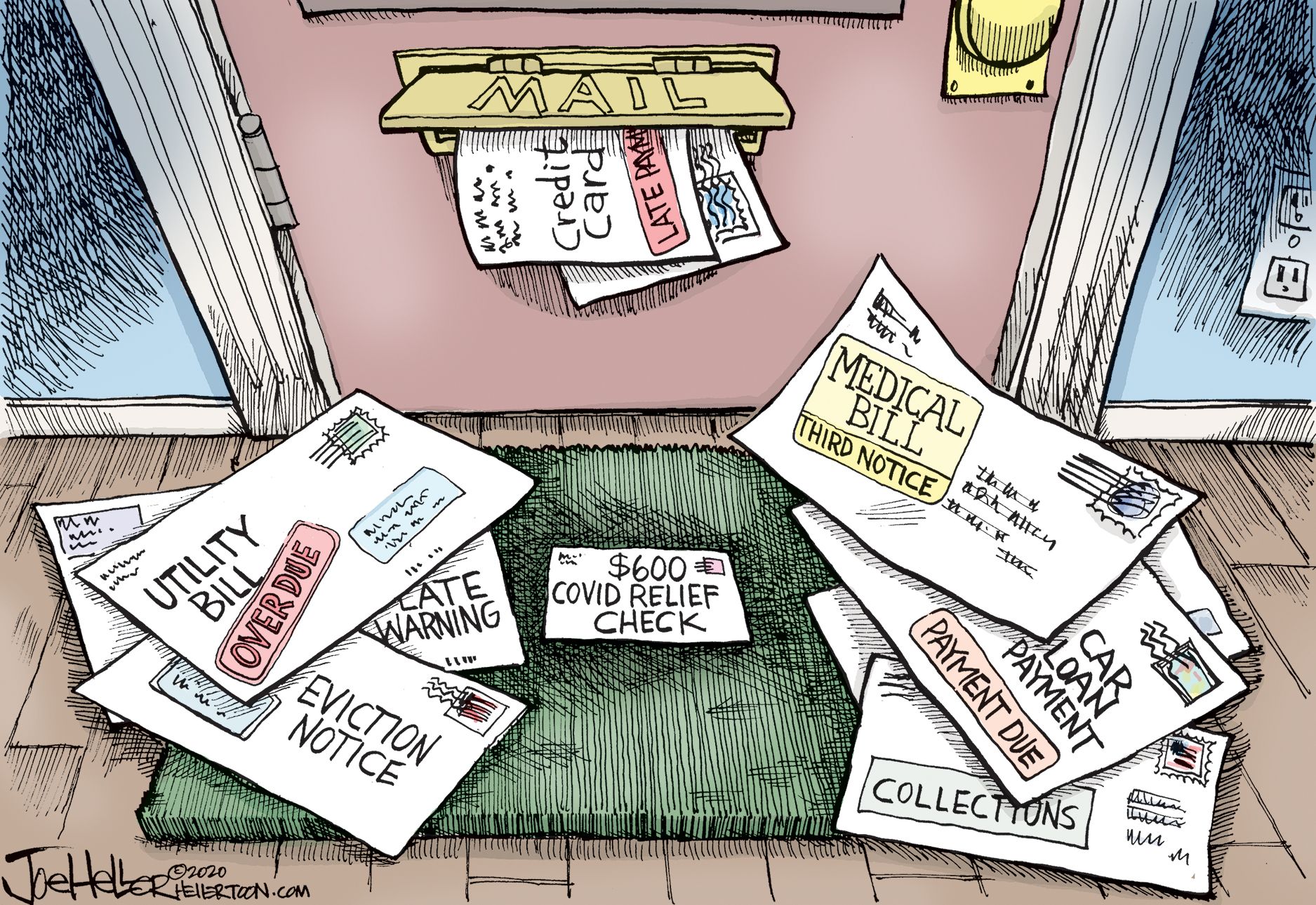 Editorial Cartoon U.S. COVID stimulus check | The Week