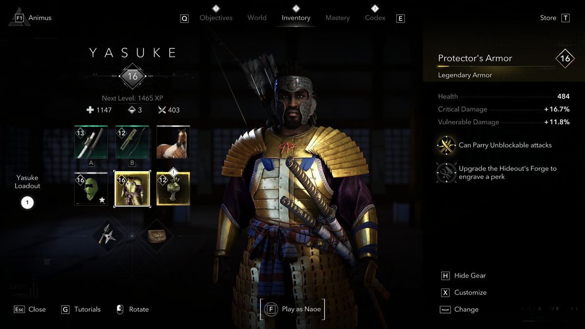 Grab this ridiculously overpowered Yasuke armor as soon as possible in ...