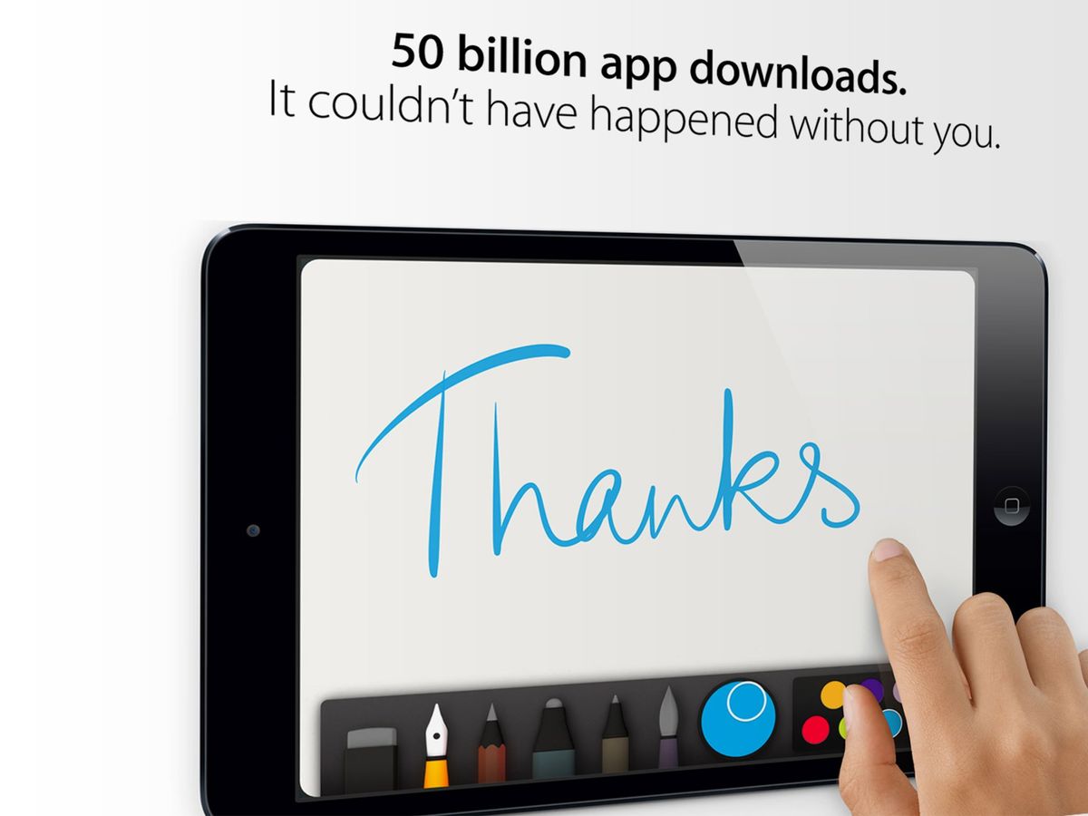 Apple announces 50 billion app downloads. For real. | iMore