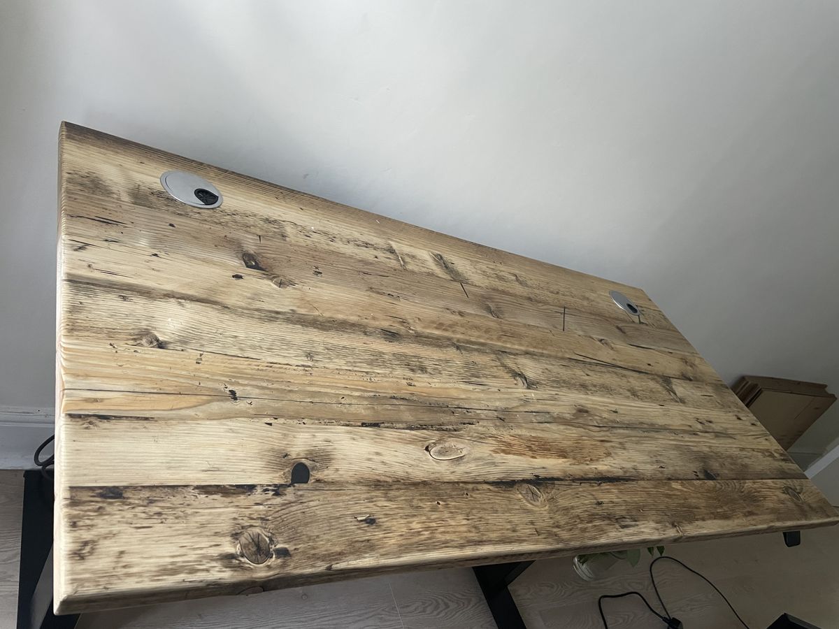 Flomotion Sisu reclaimed wood standing desk review | TechRadar