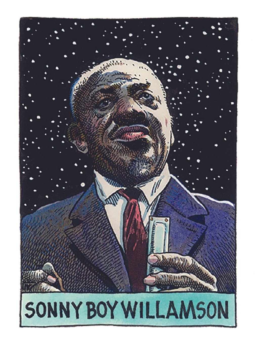 William Stout's portraits of the biggest names in blues... | Louder