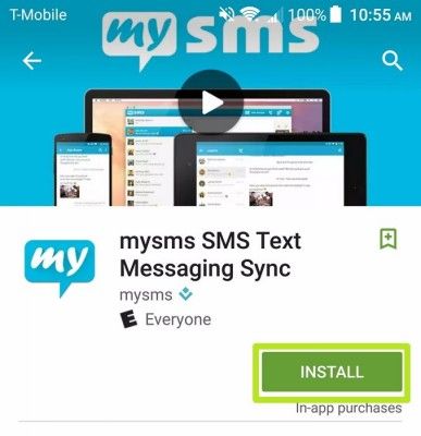 How to Send SMS Messages on an Android tablet with mysms | Laptop Mag