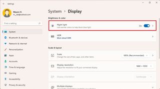 How to reduce eye strain using Night light on Windows 11 | Windows Central