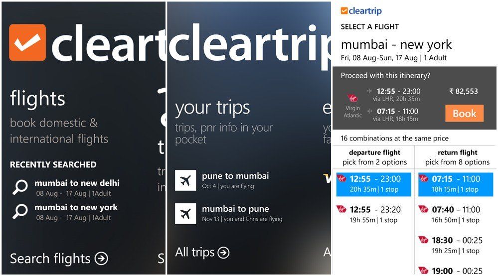 Official Cleartrip app finally gets much needed update making it quite ...