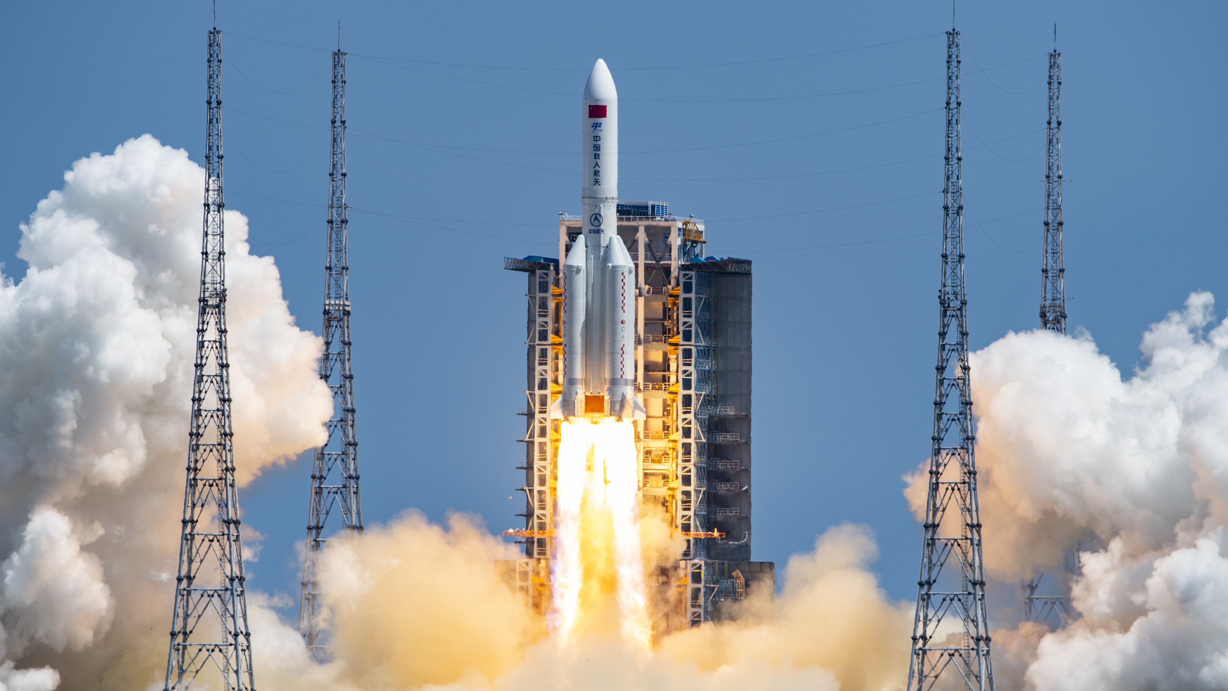 China Space Station Module s Massive Rocket Falling From Space Space