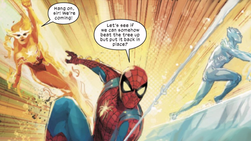 Spider-Man and his Amazing Friends reunite to fight a Christmas tree ...