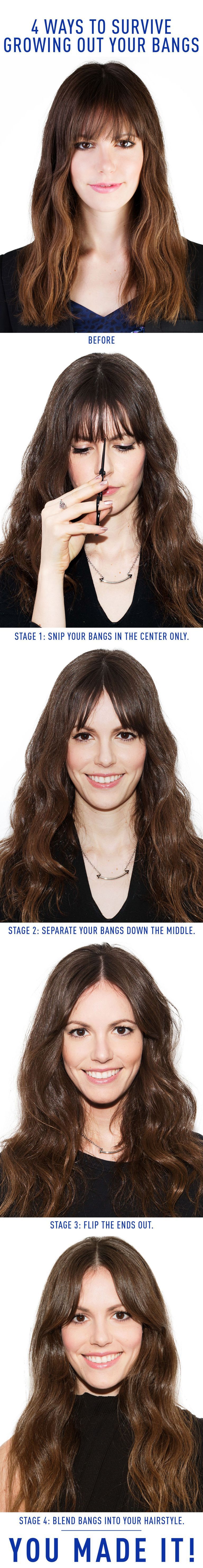 How to Grow Out Your Bangs | Marie Claire