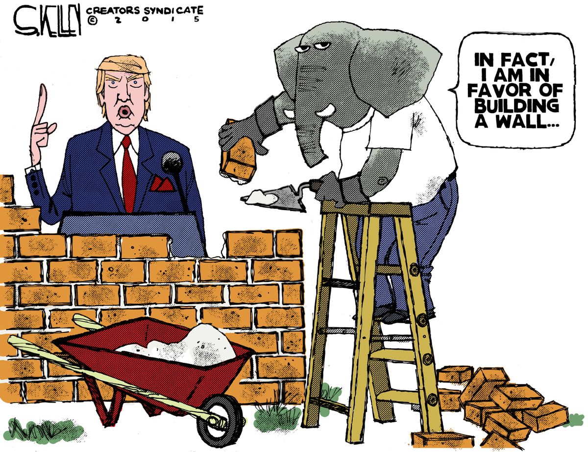 Political cartoon U.S. GOP Donald Trump | The Week