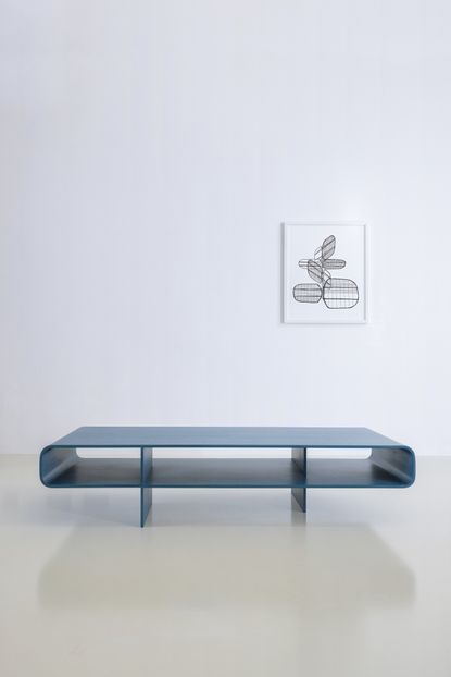 Barber Osgerby Loop table turns 25 and goes blue | Wallpaper*