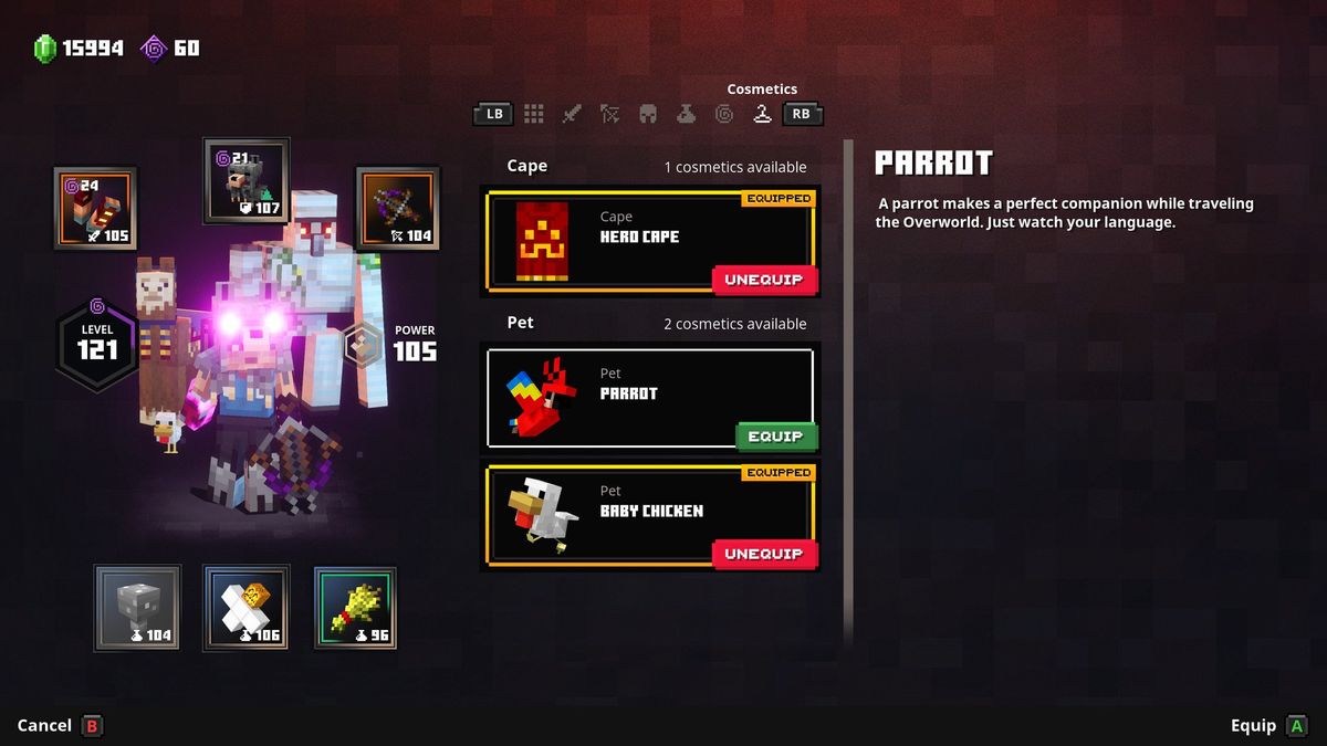 Minecraft Dungeons guide: How to summon all pets and companions ...