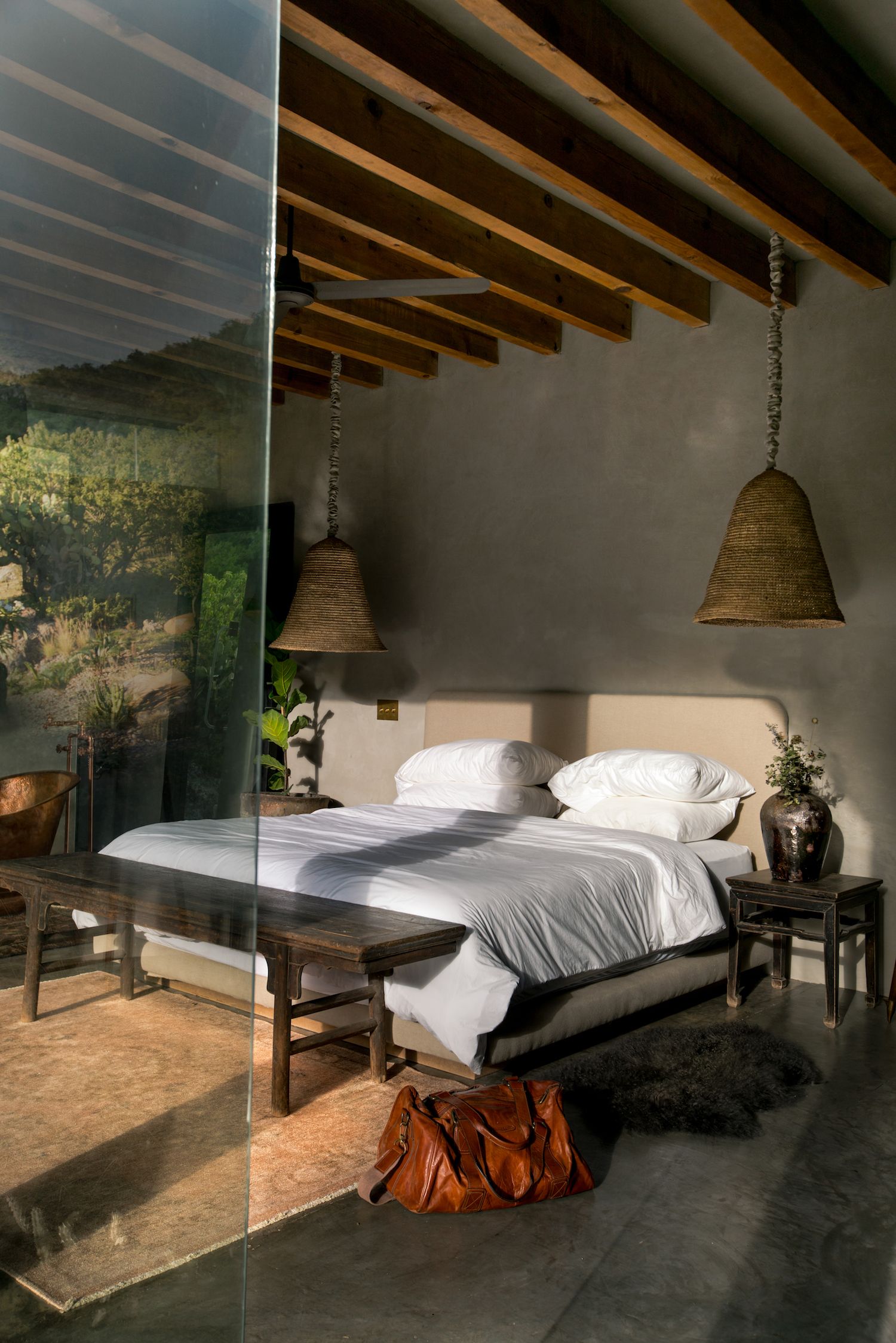 Inside a mirrored home on an extinct volcano in Mexico