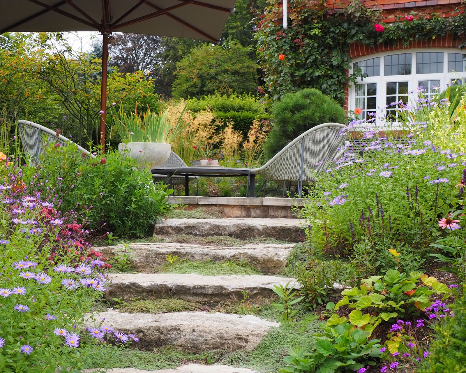 How to design a sloping garden: key points to consider | Homes and Gardens
