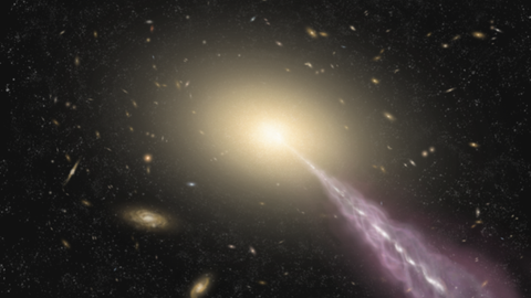 Weird radio structure detected around universe's brightest quasar ...