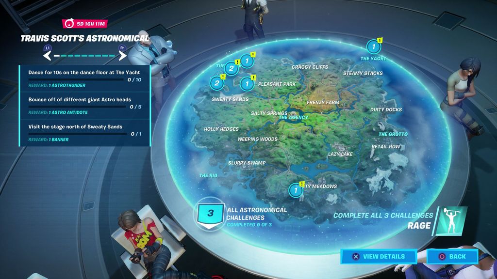 Fortnite Astronomical challenges: How to bounce off giant Astro heads ...