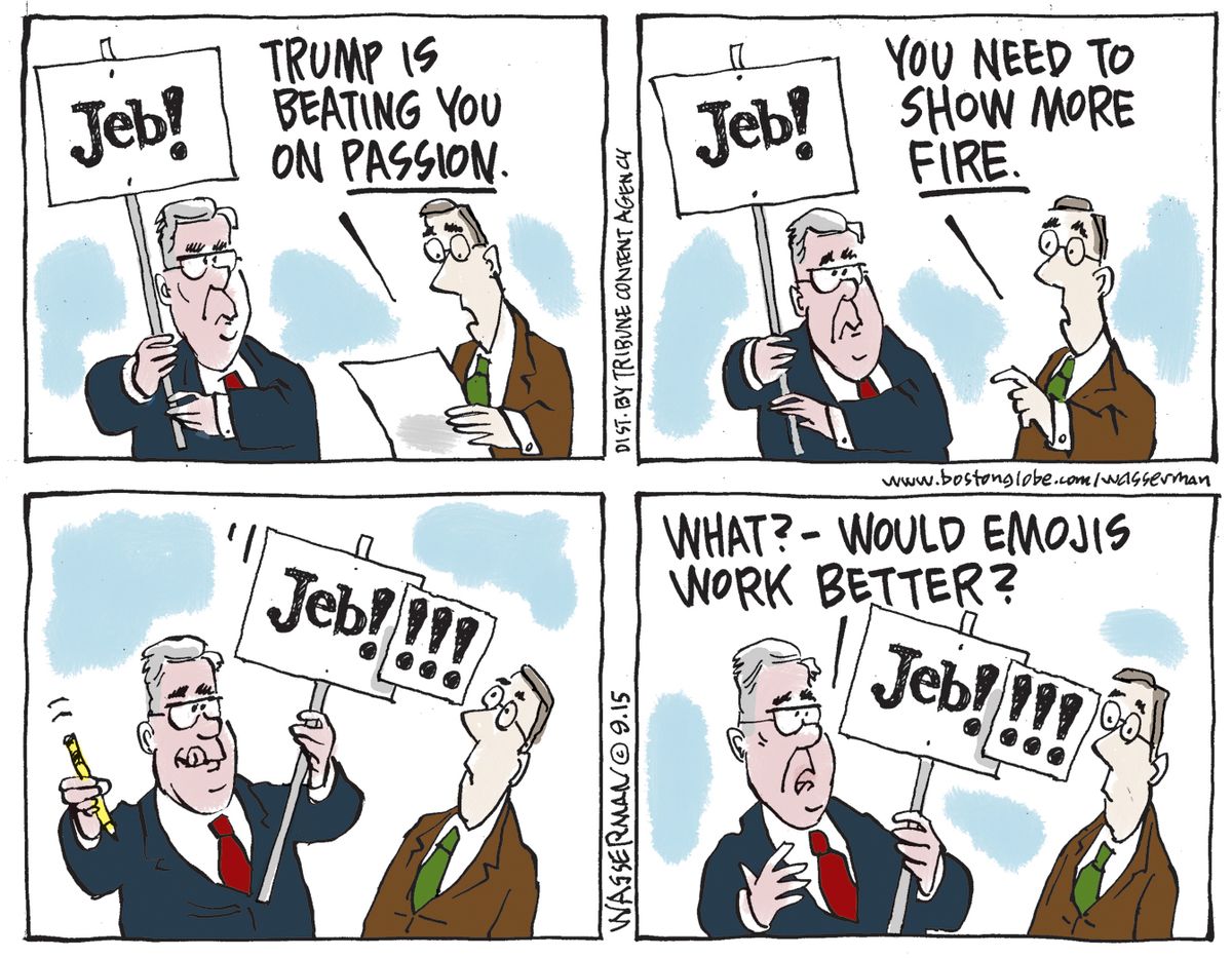 Political cartoon Jeb Bush Emojis | The Week