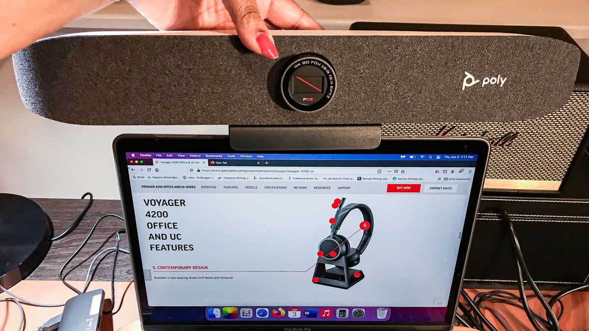 Poly Studio P15 Personal Video Bar review | Tom's Guide