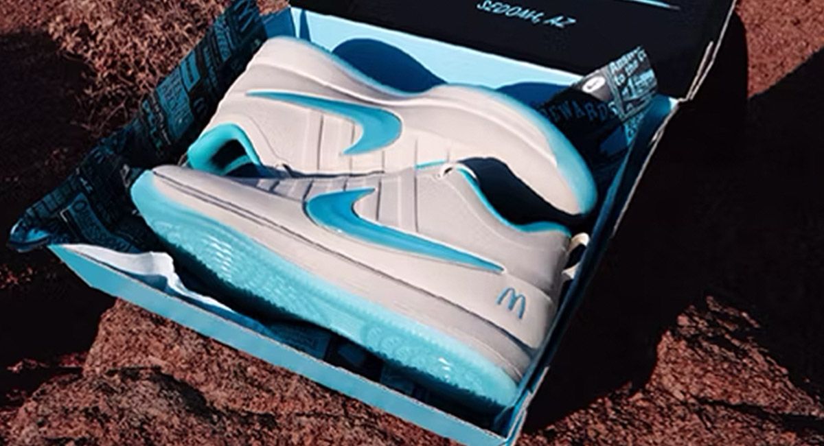 Why the McDonald's logo is blue on Nike's new shoes | Creative Bloq