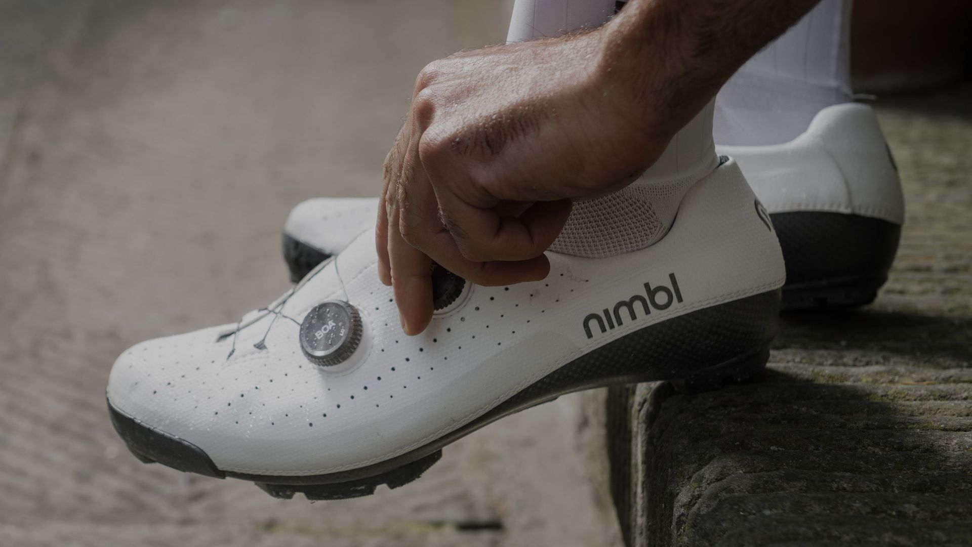 New Nimbl Urano gravel shoes are $600, come only in white | Cyclingnews