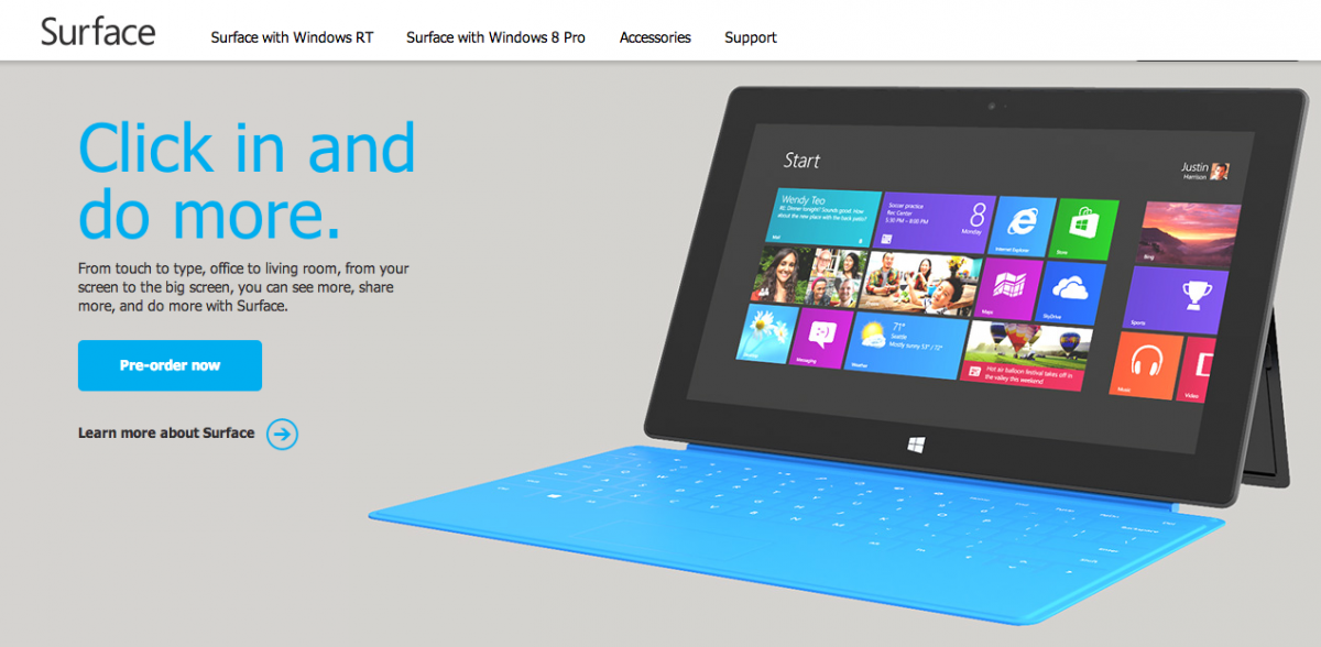 Microsoft Surface available for pre-order in 8 countries, shows how the ...
